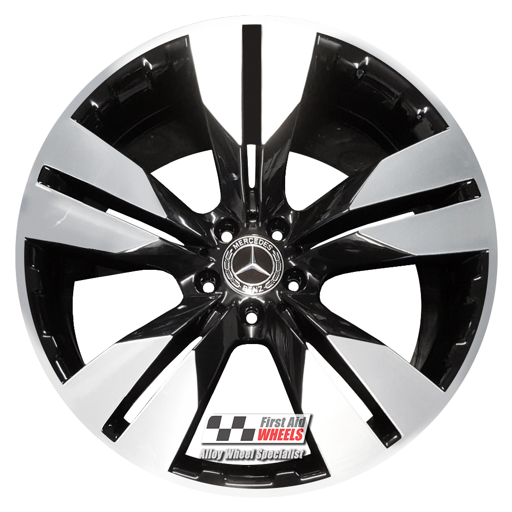 R434DCB EXCHANGE SERVICE - MERCEDES GL ML 4x20" GENUINE 5 TWIN SPOKE ...