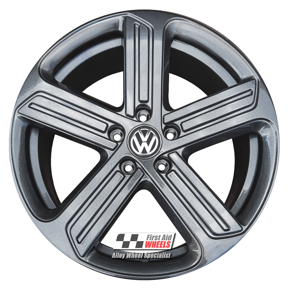 R564A EXCHANGE SERVICE - VW GOLF R MK7 4x18" GENUINE CADIZ ANTHRACITE ...
