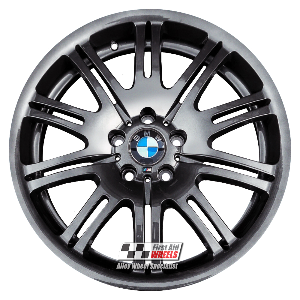 R109BC EXCHANGE SERVICE - BMW E46 M3 4x19" GENUINE STYLE 67M BLACK ...