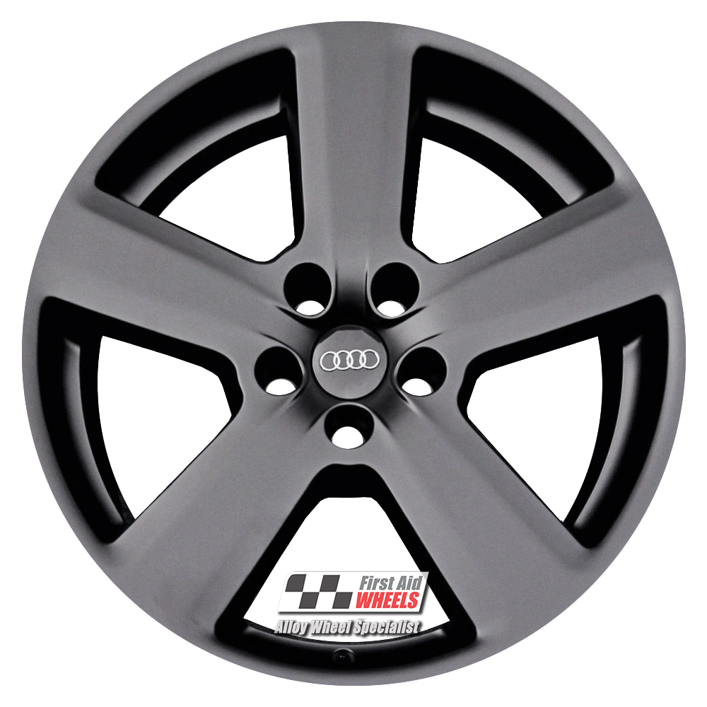 R119SB EXCHANGE SERVICE - AUDI A4 A6 4x18" GENUINE S-LINE 5 SPOKE SATIN ...