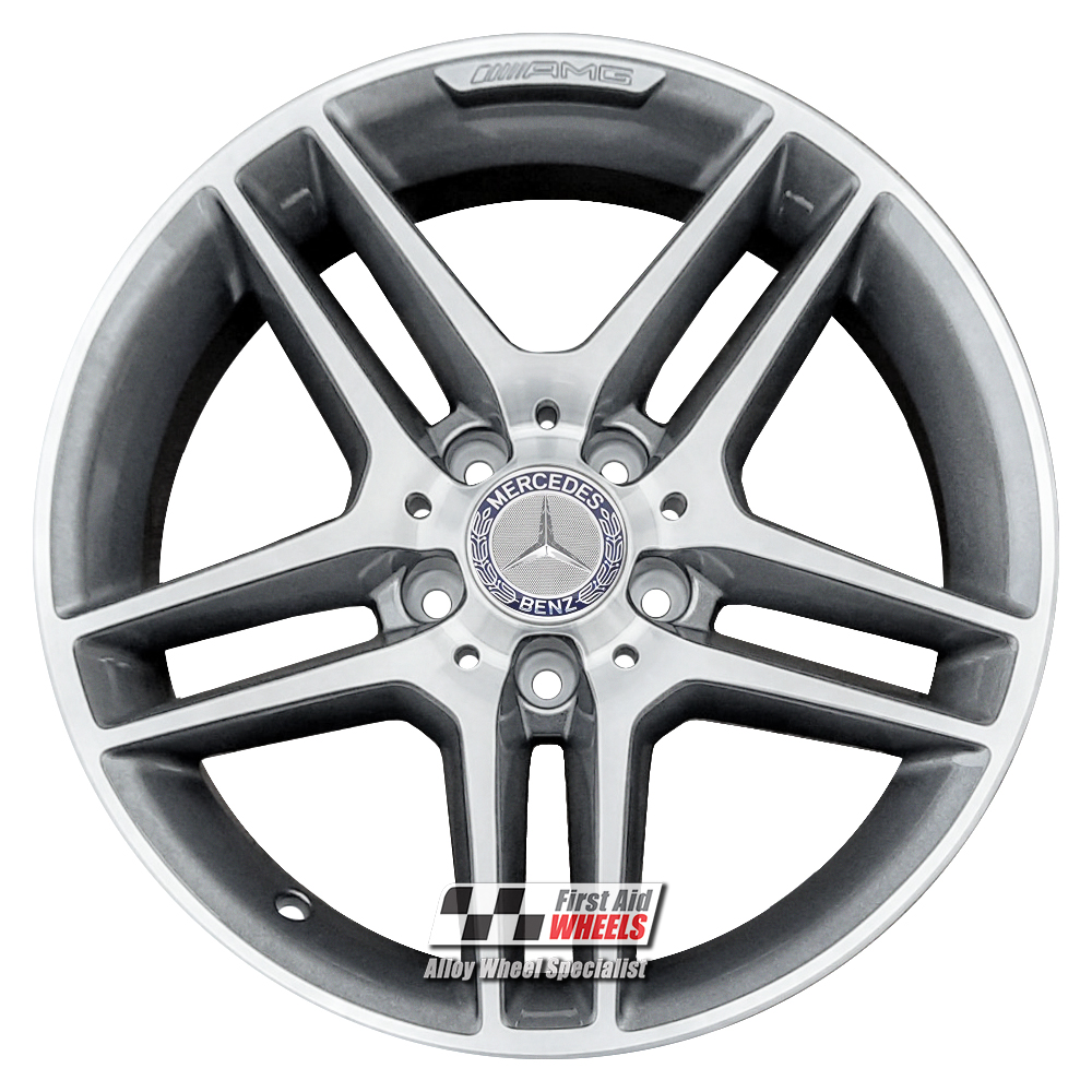 R294DCG EXCHANGE SERVICE - MERCEDES C CLASS W204 4x17" GENUINE AMG GREY ...